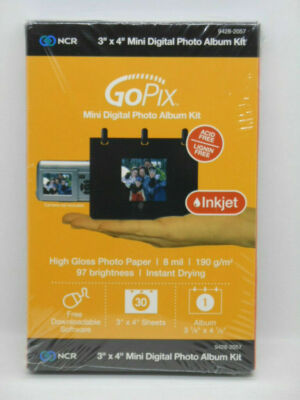 GoPix Mini Digital Photo Album Kit 30 3"x4" Sheets & Free Downloadable ...