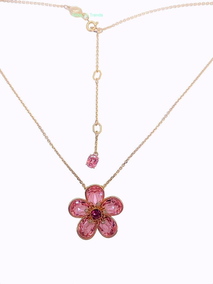 New w Gift Box SWAROVSKI 5657875 Pink Crystal Flower Florere pendant ...