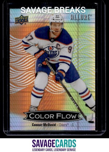 2024-25 UD Allure Color Flow Spectrum Orange-Yellow Connor McDavid /199 ...