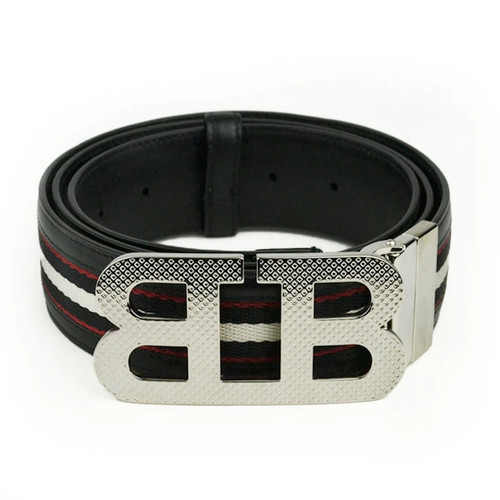 BALLY Leather Belt Mirror B 40 M TSP Black Silver Hardware Used | eBay