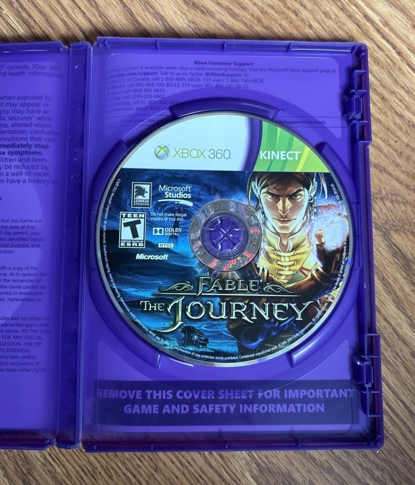 MICROSOFT XBOX 360 GAME KINECT Fable: The Journey | eBay