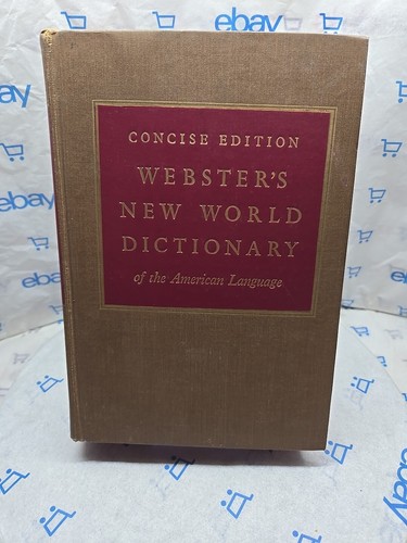 Concise Edition Webster's New World Dictionary of the American Language 1958 | eBay