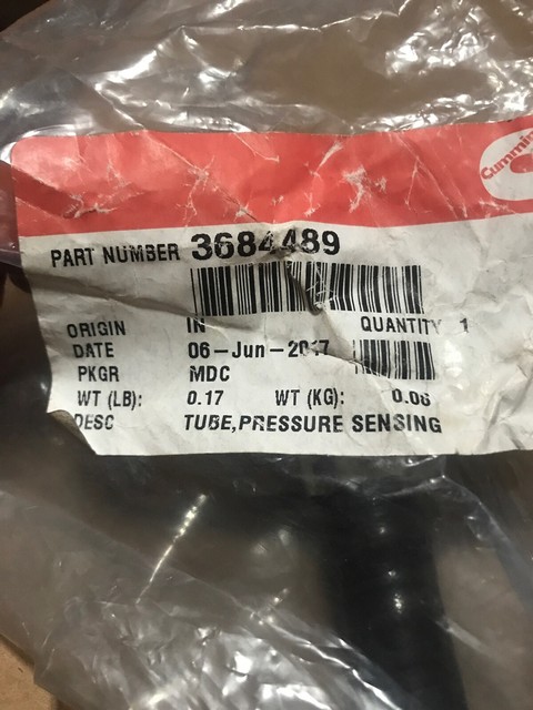 3684489 Cummins Engine Pressure Sensing Tube for sale online | eBay