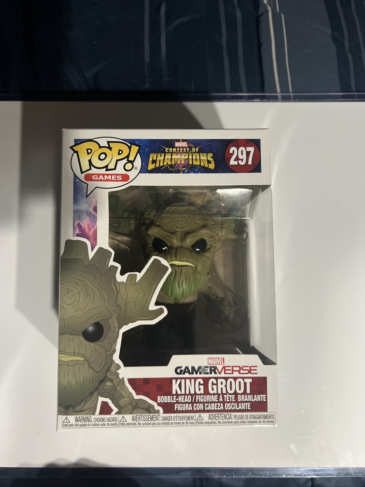 Pop Games Marvel Contest of Champions 297 King Groot Funko Figure 67076 ...