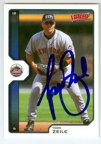 Todd Zeile autographed baseball card New York Mets 2002 Upper Deck ...