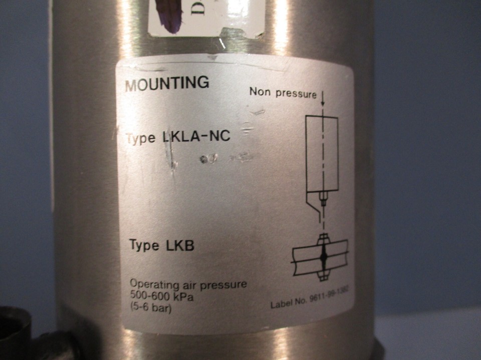 Alfa-Laval Pneumatic Actuator Butterfly Valve LKLA-NC LKB 9611-99-1382 ...