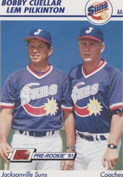 1991 Line Drive Pre-Rookie - AA Bobby Cuellar, Lem Pilkinton #350 (RC ...