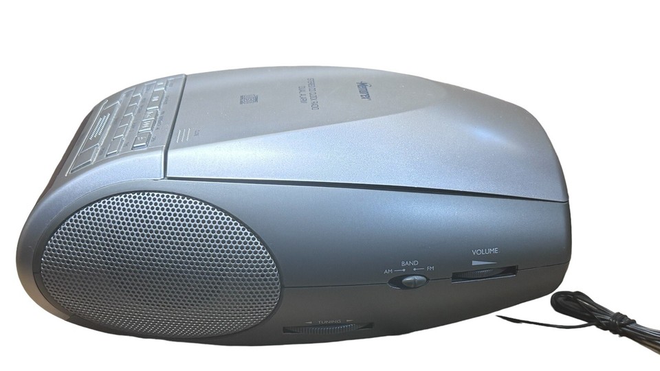 Memorex MC-2842 Silver Dual Alarm Clock AM/FM Radio CD Player Stereo | eBay