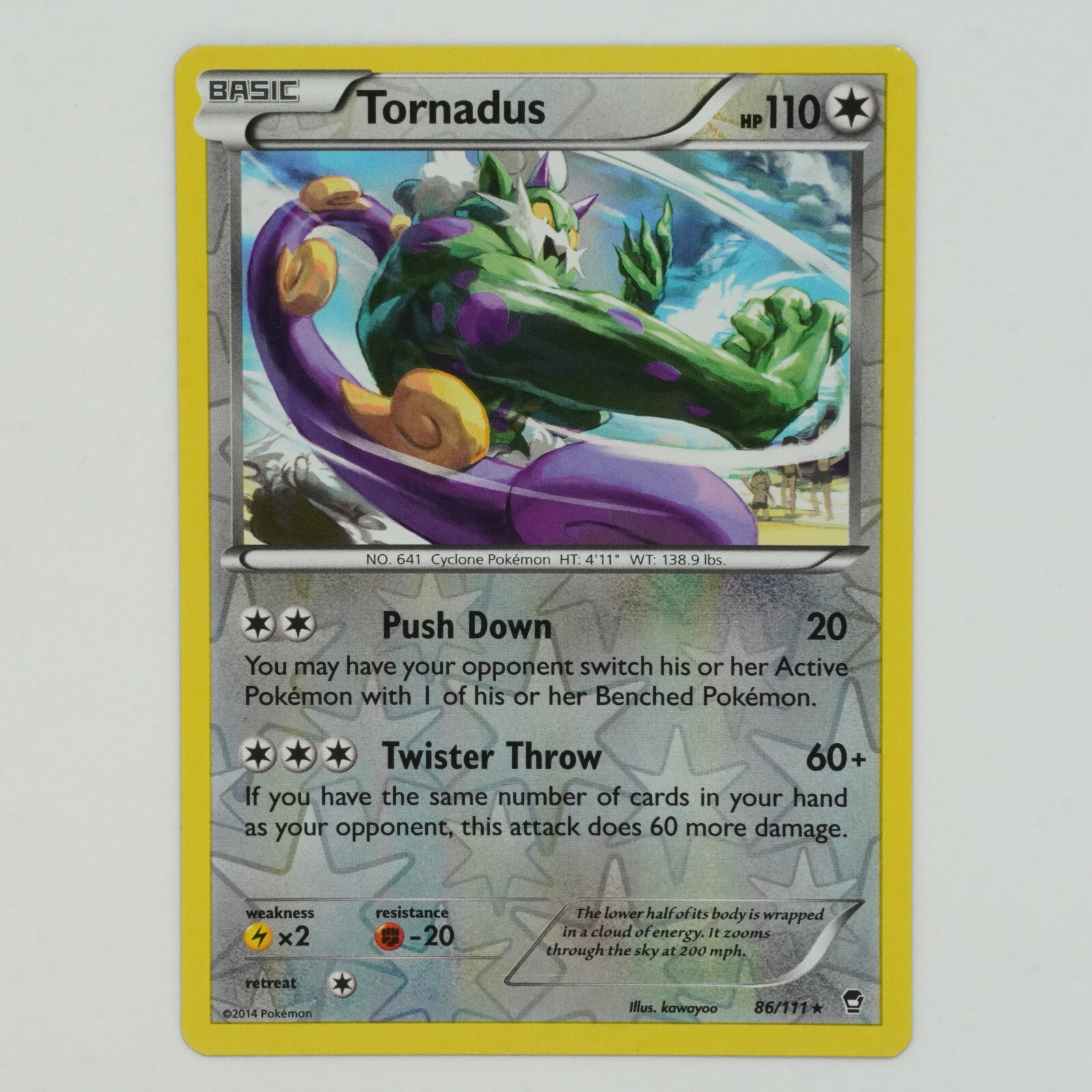 Tornadus 86/111 Revrse Holo Rare XY: Furious Fists Pokemon Card | eBay