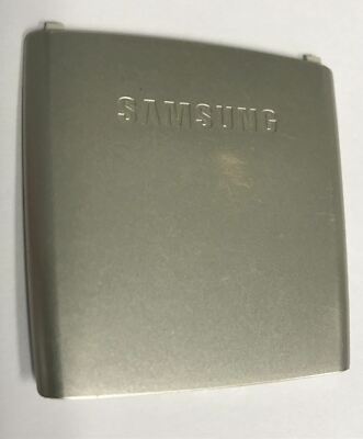GENUINE Samsung SGH-A437 BATTERY COVER Door SILVER flip cell phone back ...