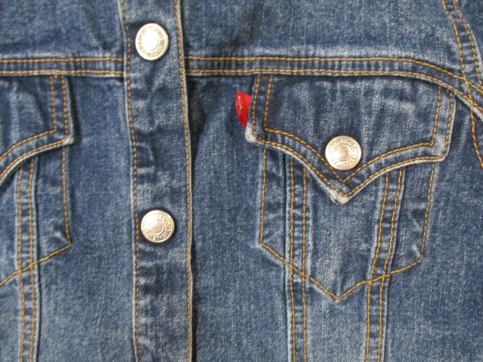 LEVIS Rare Sample Denim Jean Jacket Women’s Size Smal… - Gem