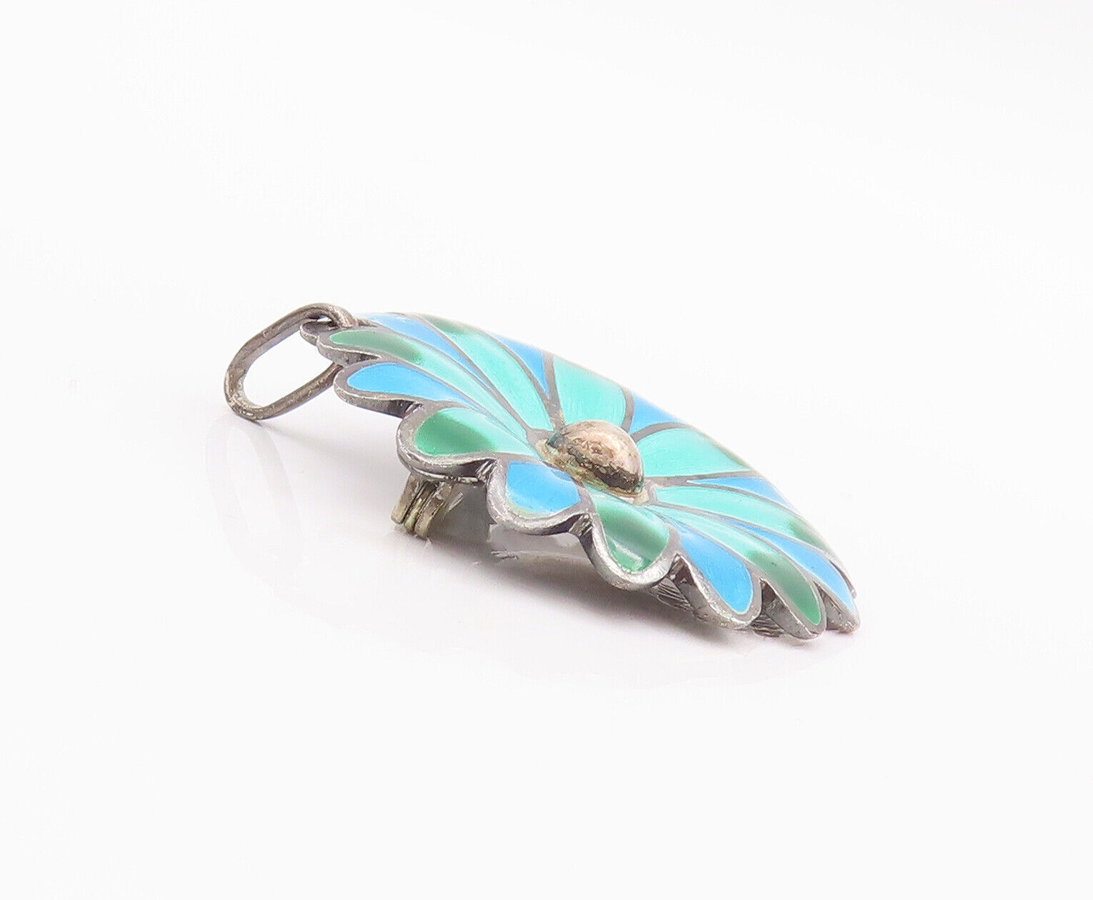 925 Sterling Silver Vintage Brooch Pin MAYA TAXCO Enameled Flower ...