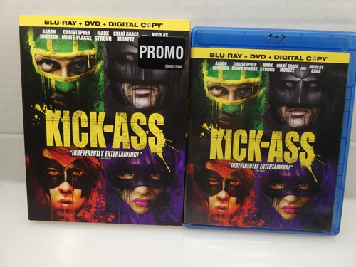 Kick-Ass (Blu-ray & DVD, 2010, 3-Disc Set) Nicolas Cage & Aaron Johnson ...