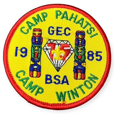 1985 Camp Pahatsi Winton 75th Jubilee Golden Empire Council Boy Scout ...