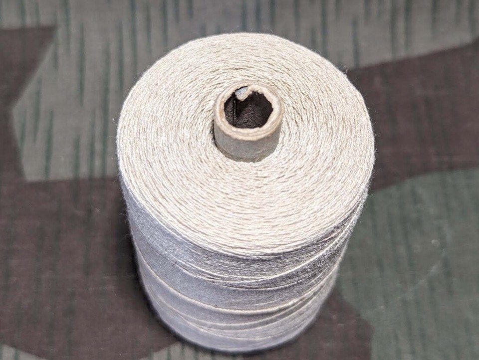 Original German Linen Thread Spool Off-White WWII Era 1940s Vintage ...