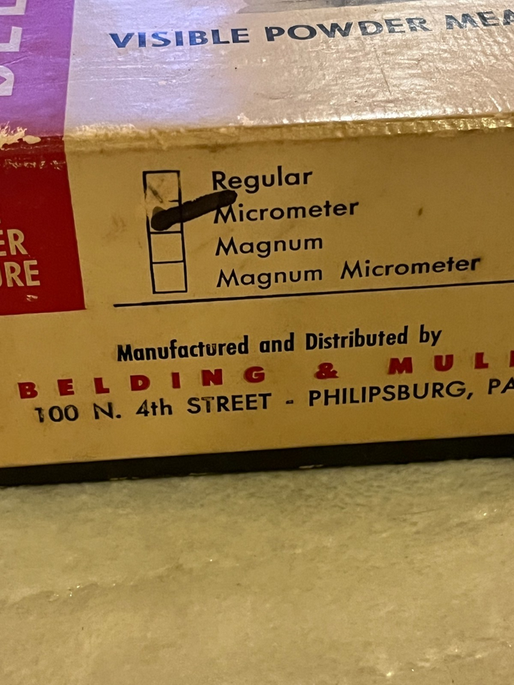 Belding & Mull Powder Measure & 2 Drop Tubes ORIGINAL BOX GUN RELOADING ...