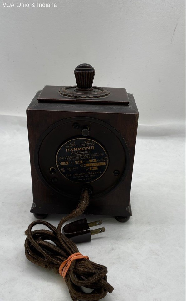 Vintage Hammond Bichronous Electric Clock Model B-1 Parts Or Repair | eBay