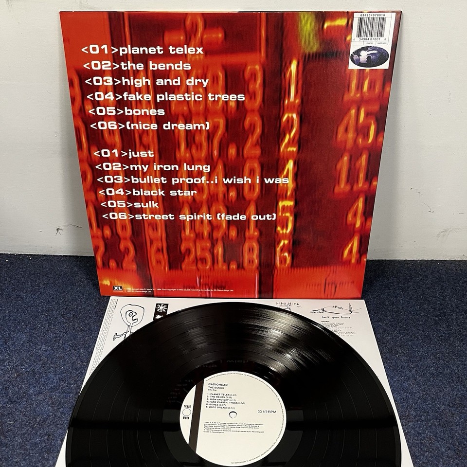 Radiohead The Bends Vinyl Album Near Mint Condition Ok Computer In ...