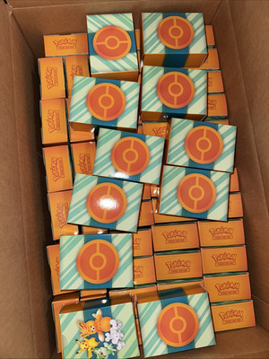 60x Pokemon Deck Box LOT - Paldea Adventure Chest Deck Box LOT - Unused ...