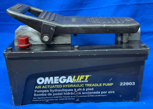 OMEGA LIFT AIR ACTUATED HYDRAULIC TREADLE PUMP 22903 | eBay