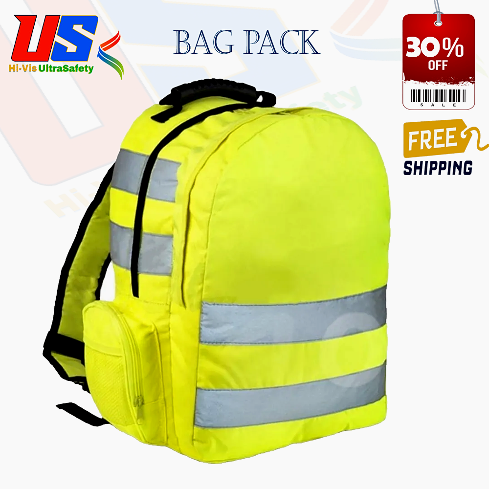 Hi Vis Viz Rucksack work Backpack High Visibility Hiking Sports Work ...