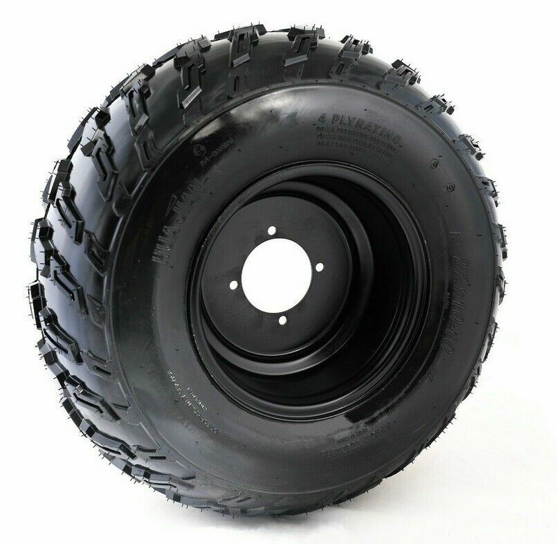 ATV QUAD LEFT SIDE 22x10-10 22X10X10 TIRE WHEEL 10" RIM U AW05-L | eBay