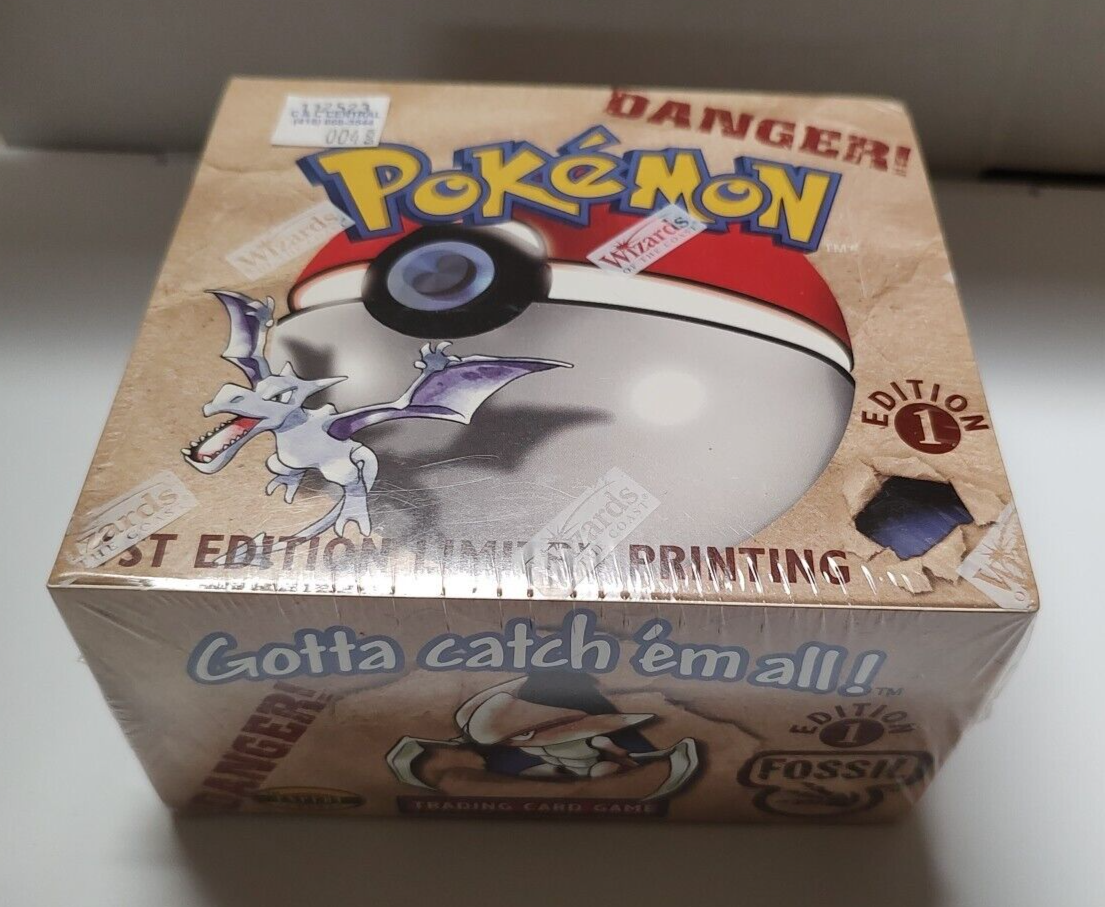 Wizards of the Coast Pokemon 1st Edition Fossil Booster Box for sale ...