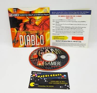 PC Gamer Vintage Demo CD 2.10 November 1996 - Demos of DIABLO and more ...