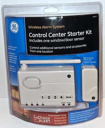 GE Wireless Alarm System Control Center Starter Kit 45142 Choice Alert ...