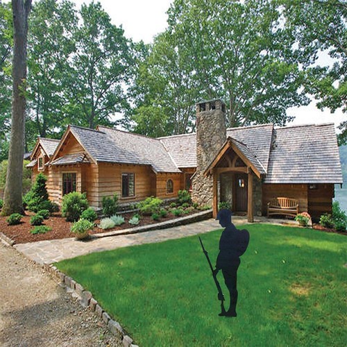 METAL SOLDIER SILHOUETTE 12" - Powder Coated - MILD STEEL. F6C3 J9X ...