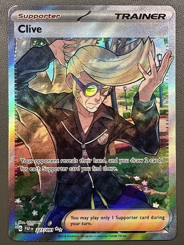 Pokémon TCG - Paldean Fates - CLIVE - 227/091 - Ultra Rare Full Art - M ...