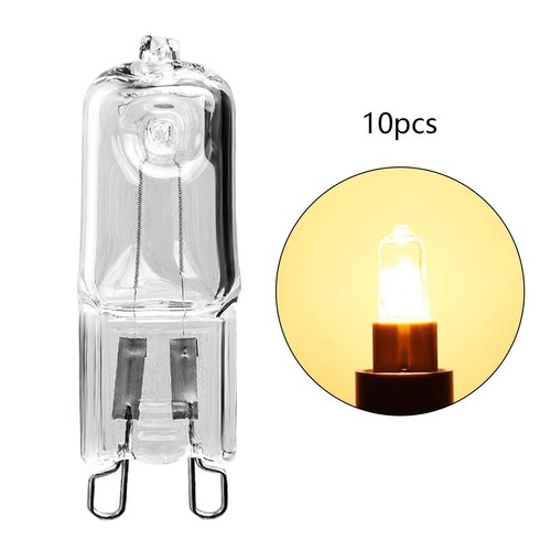 10Pcs 33W Halogen Lamps G9 Light Bulbs for Desk Lamp Floor Lamp Wall ...