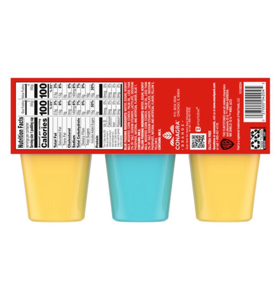 🟢 New Snack Pack Post Fruity Pebbles Cereal Inspired Jello Pudding Cups ...
