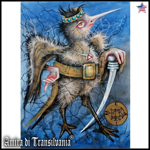 art painting figurative modern contemporary art goetia lemegeton caim ...