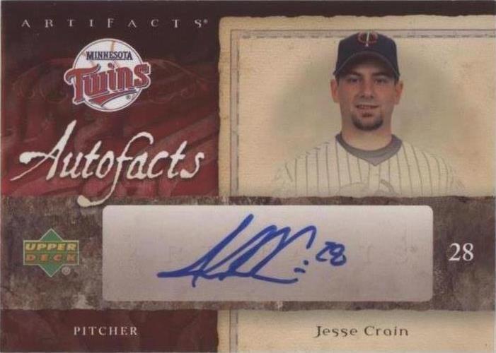 2007 Upper Deck Artifacts - Auto Facts Jesse Crain #AF-JC (AU) for sale ...