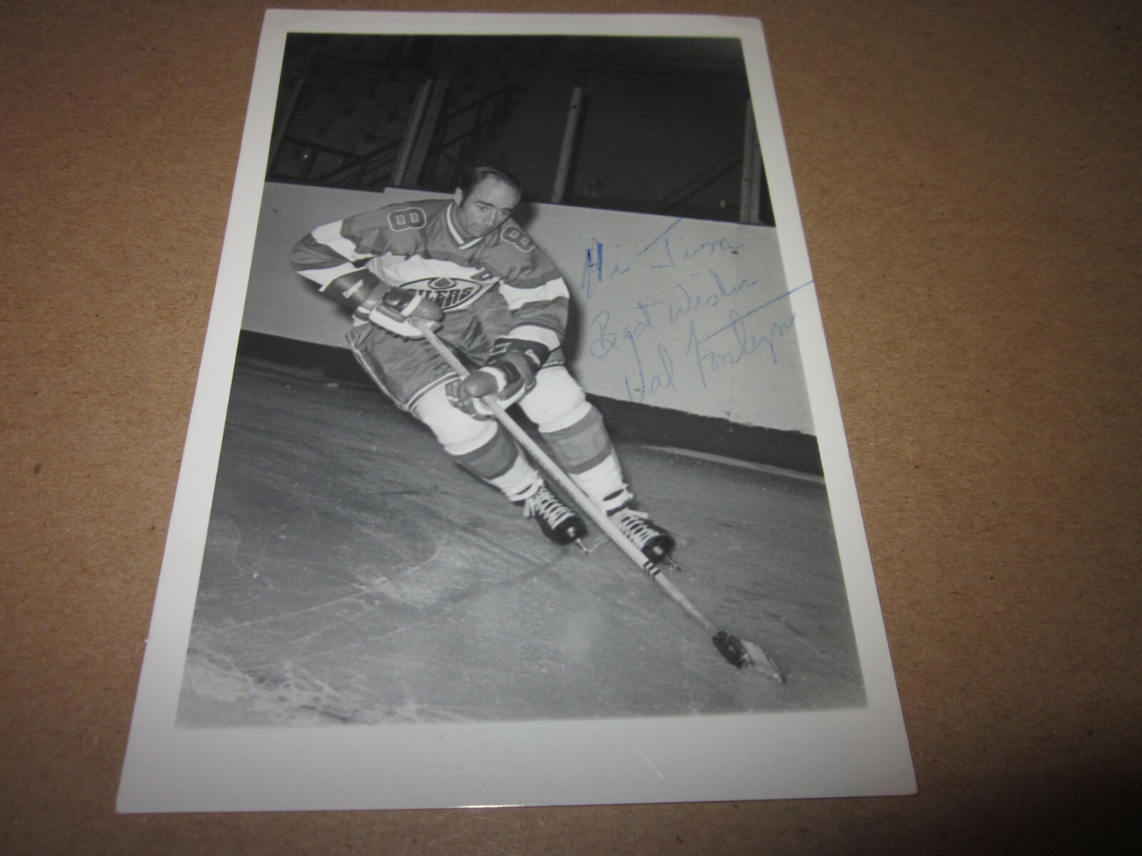 Val Fonteyne SIGNED AUTOGRAPHED 3X5 OILERS PHOTO-PERSONALISED | eBay