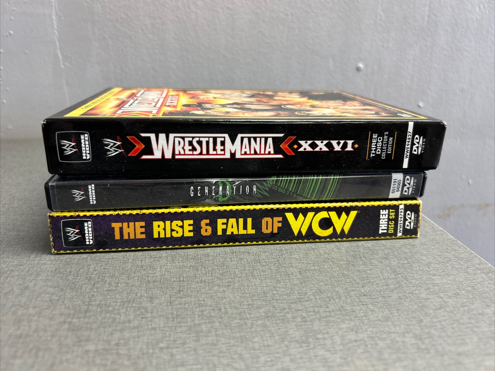 WWE Lot Of 3 Wrestling DVDs D Generation X The Rise And Fall Of WCW ...