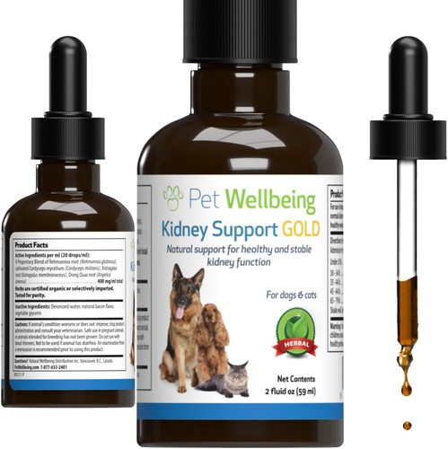 Pet Wellbeing Kidney support Gold For Cats - vet-formulated -Supports ...