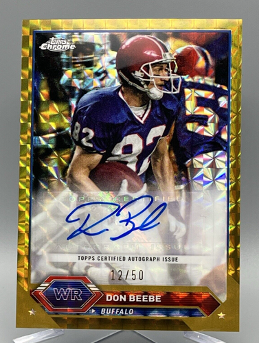 2023 Topps Composite - Topps Chrome Autographs Don Beebe #TCA-DBE Gold ...