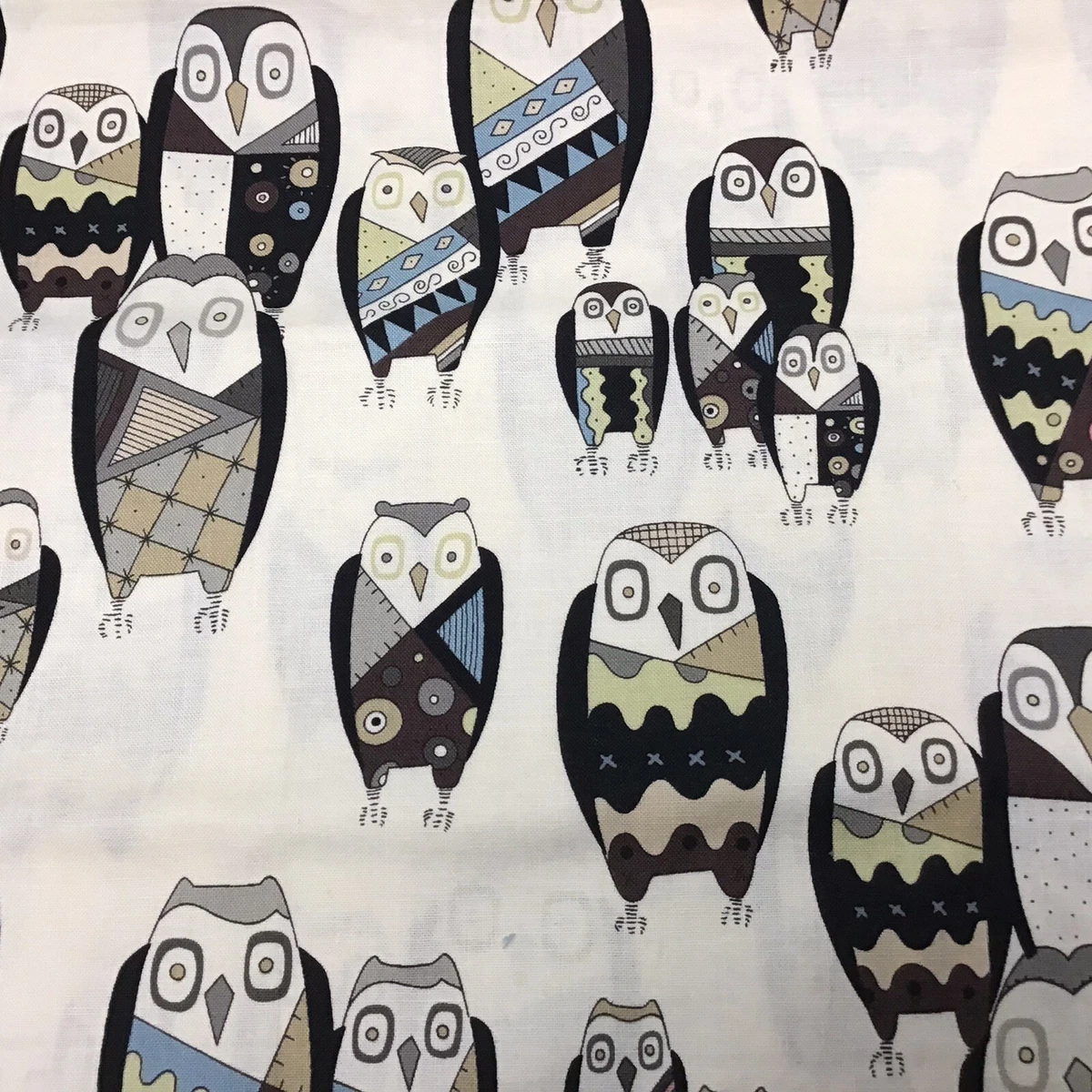 Owl Fabric Print