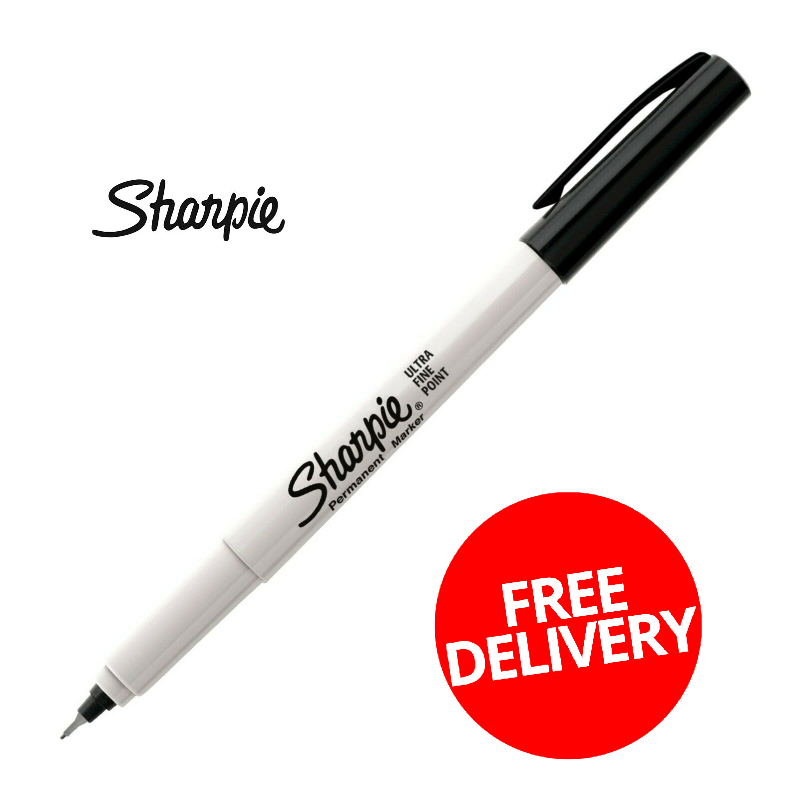 Black Sharpie Ultra Fine Sharpie Permanent Marker Fast And Free Postage ...
