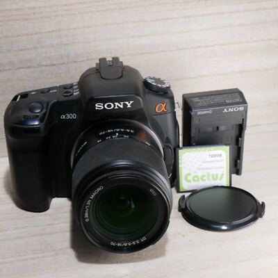 Sony Alpha a300 10.2MP Digital DSLR Camera Kit W 18-70mm Lens *GOOD ...