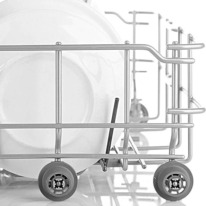 Upto 8 Dishwasher Lower Large Basket Tray Wheels Runner For Hotpoint ...