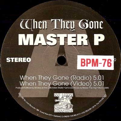 Master P - When They Gone, 12", (Vinyl) | eBay