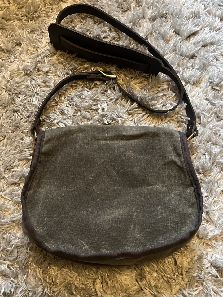 FROST RIVER Waxed Canvas Shell Bag | eBay