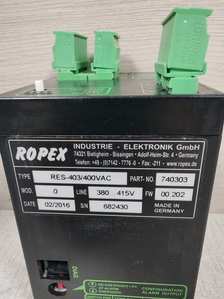ROPEX RES-403/400VAC TEMPERATURE CONTROLLER RESISTRON P/N: 740303 | eBay