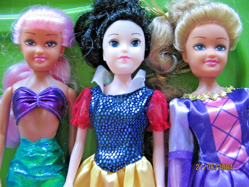 3 SMART TALENT PRINCESS 10-11" "BARBIE LIKE" DOLLS WITH DRESSES, NICE ...