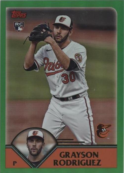2023 Topps Archives - 2003 Topps Grayson Rodriguez #206 Green Foil /99 ...