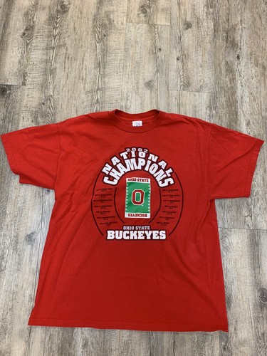 2002 National Champions Ohio State Buckeyes T-shirt S… - Gem