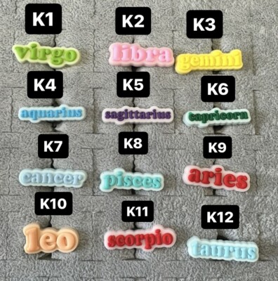 Zodiac Astrology Charm For Crocs Shoe Charms- Several Designs to Choose ...